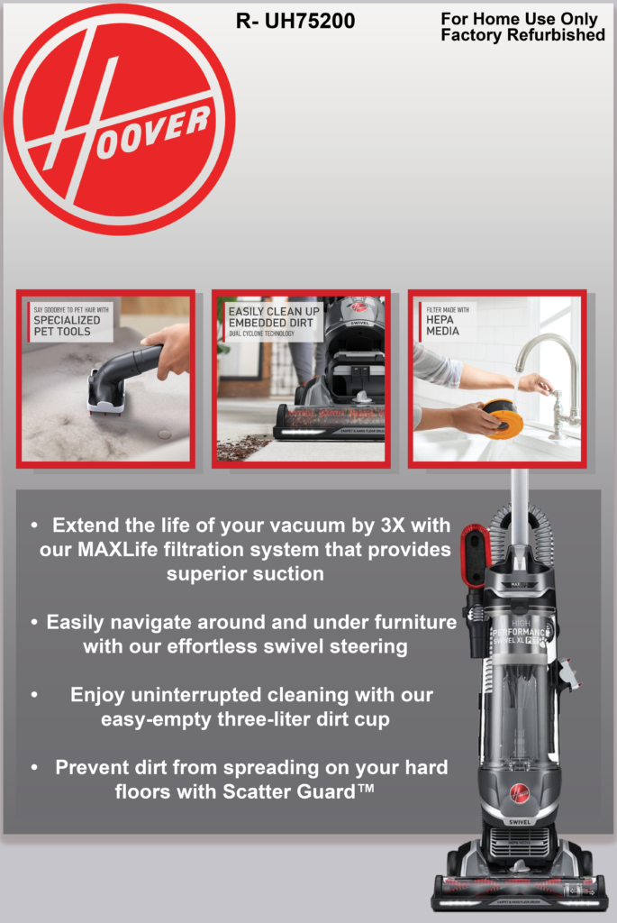 Hoover Images | Refurb Product Support